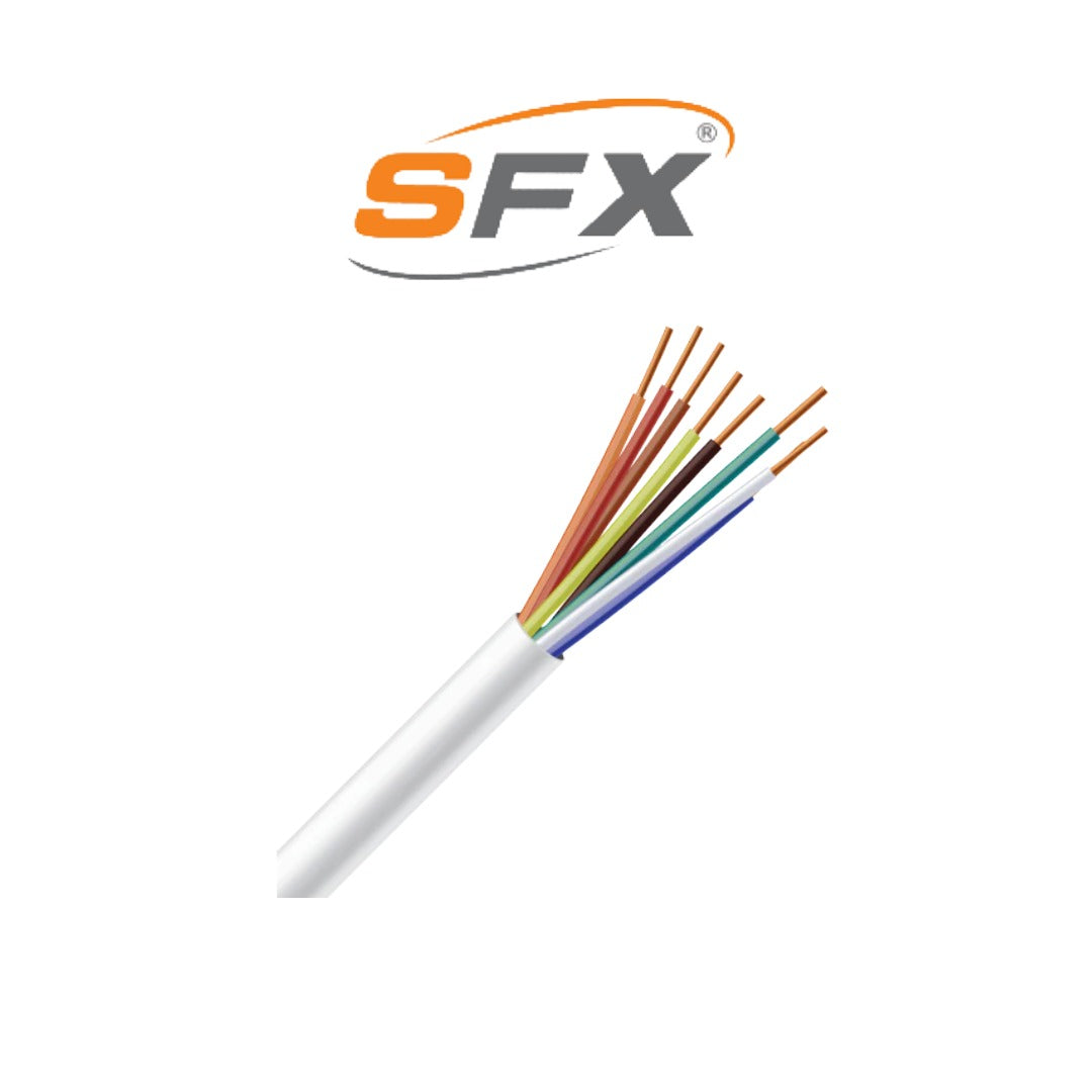Securi-Flex 8 Core Alarm Cable White 100M – Global Security